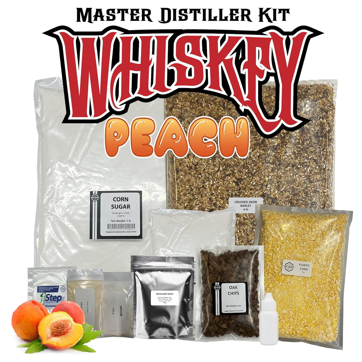 Master Distillers Georgia Peach Whiskey Recipe Mash Kit – Home Brew Stuff