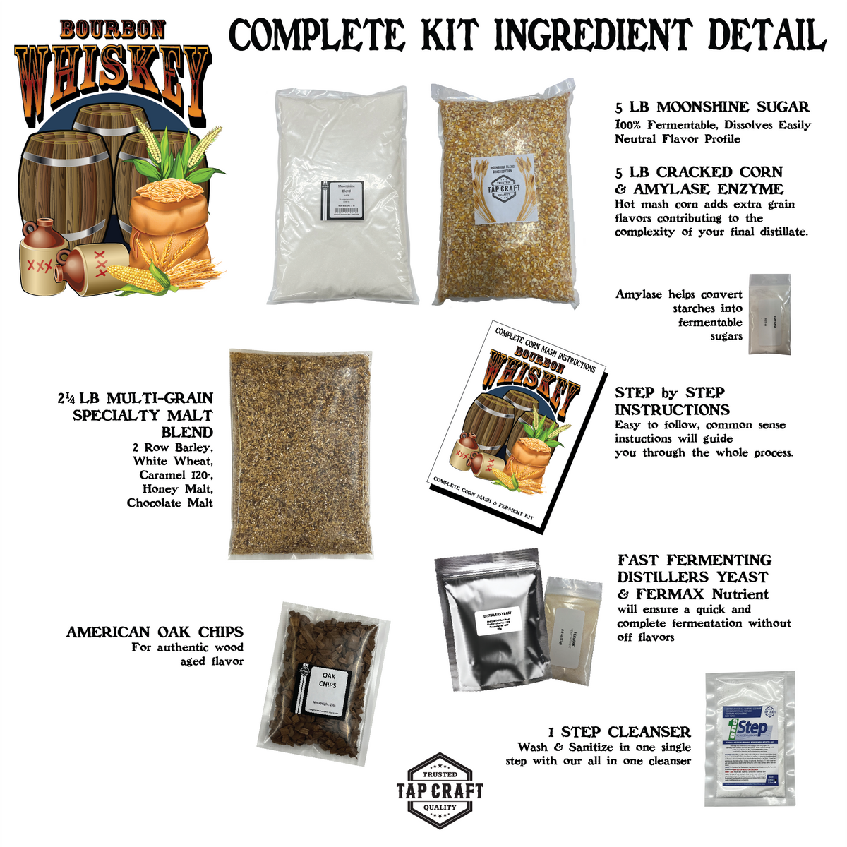 Bourbon Recipe Mash and Fermentation Kit – Home Brew Stuff