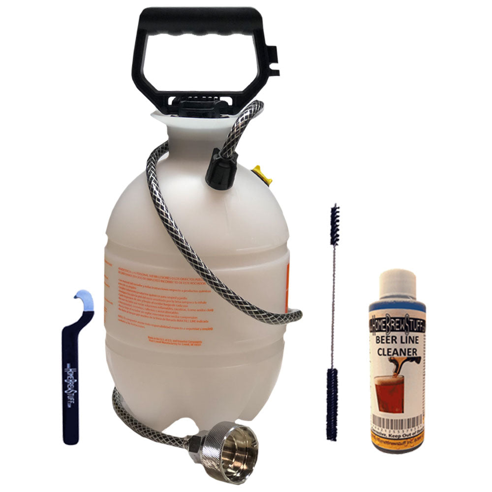 One Gallon Hand Pump Beer Line Cleaning Kit With Beer Line Cleaner ...